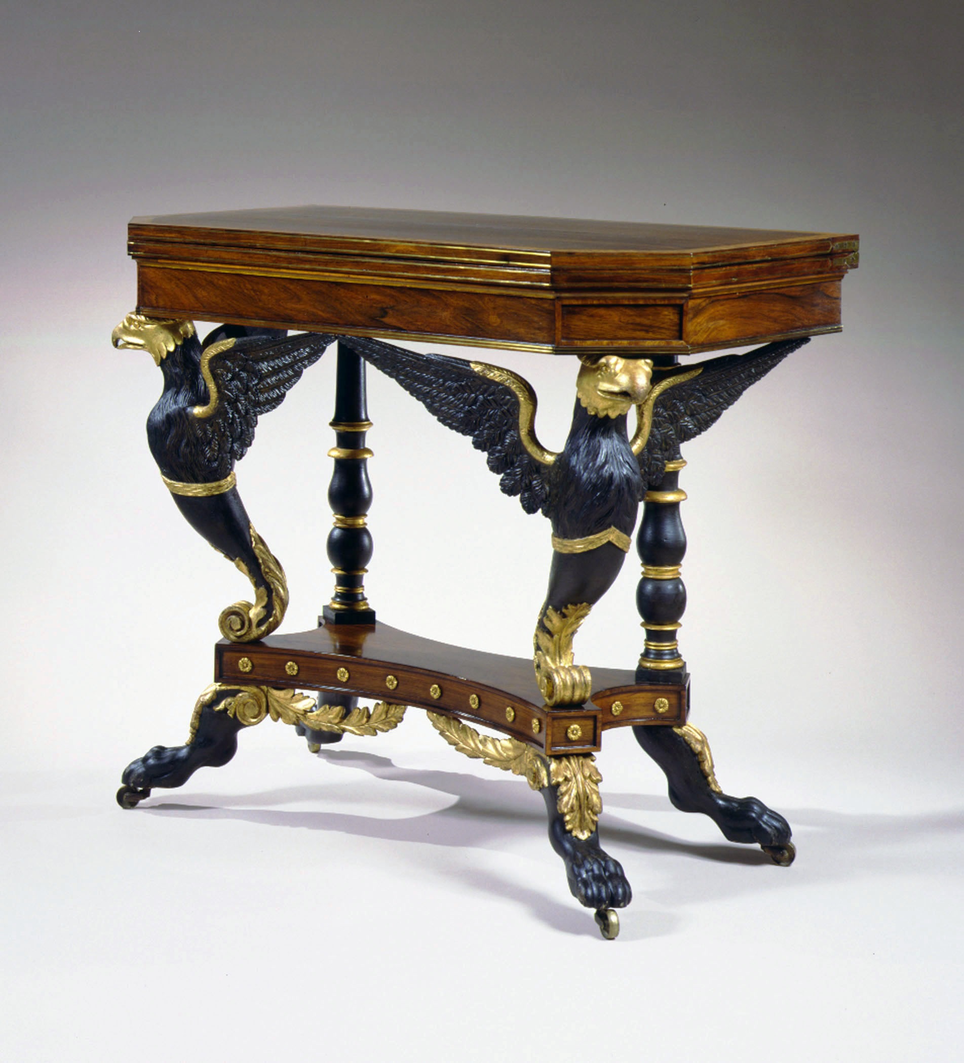 Eagle-Carved Games Table - Carswell Rush Berlin, Inc.